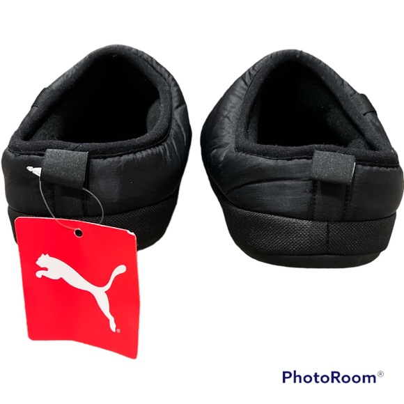 Puma | Shoes | Puma Unisex Quilted Nylon Scuff Slippers Logo Detail ...